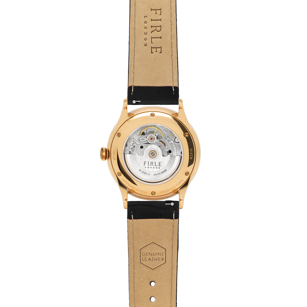 Black Gold Watches | Black and Gold Watch For Men | Firle Watches ...